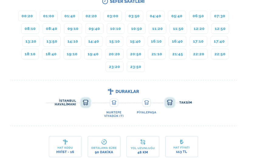 Havaist Shuttles - Budget Friendly Istanbul New Airport Transfer Bus ...